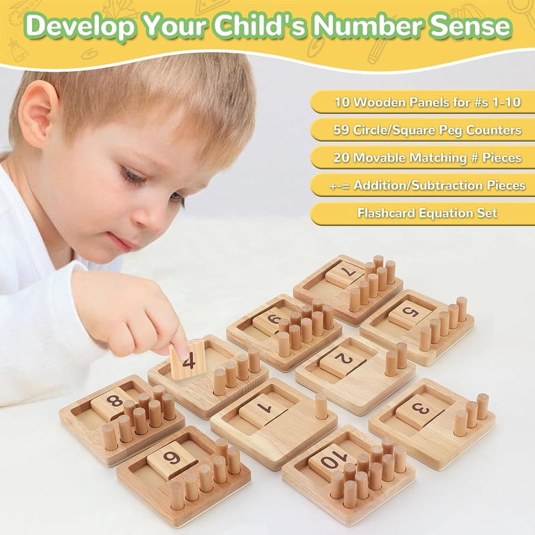 Montessori Materials Counting Peg Board - Montessori Math And Numbers ...