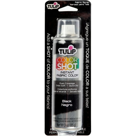 Tulip Color Shot Instant Fabric Color Spray 3oz-Black | Walmart Canada