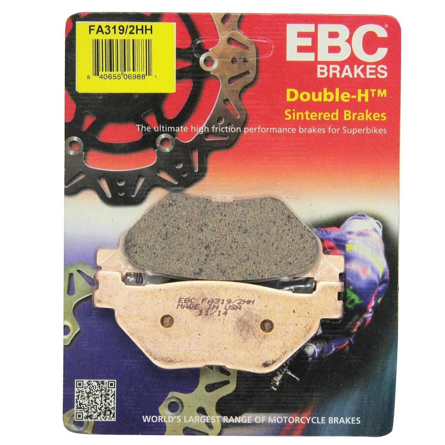 Balata para motocicleta EBC FA319/2HH color Negro | Walmart en línea