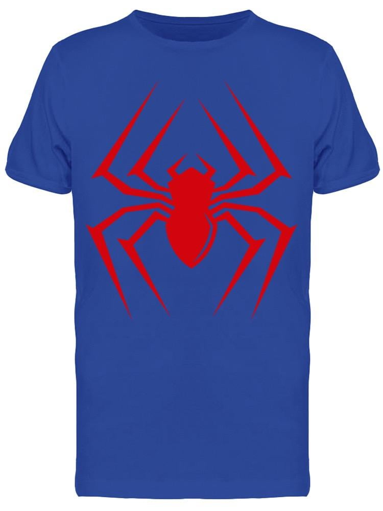 Smartprints Mens Graphic Tee - Simple Red Spider Design - Regular Fit ...