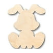 Unfinished Wood Cute Bunny Shape - Craft - up to 46" DIY 10" / 1/4 ...