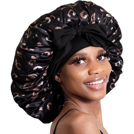 LAICAIW Bonnet Queen Silk Bonnet Hair Bonnet for Sleeping Double Layer ...