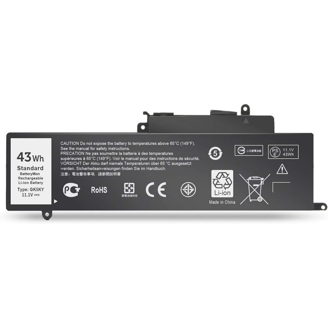 43Wh GK5KY Replacement Laptop Battery Compatible with Dell Inspiron 11 ...