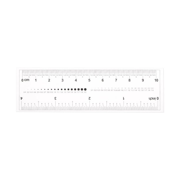 Film Ruler 4 Inch 0.5mm Scale PET Plastic Film Straight Ruler - Walmart.com