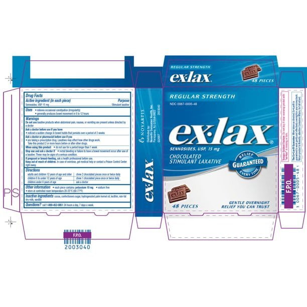 Ex-lax Regular Strength Stimulant Laxative, Pills, 40% OFF