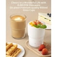 Ribbed Glassesware 14 Oz Ripple Drinking Glasses Iced Coffee Glasses ...