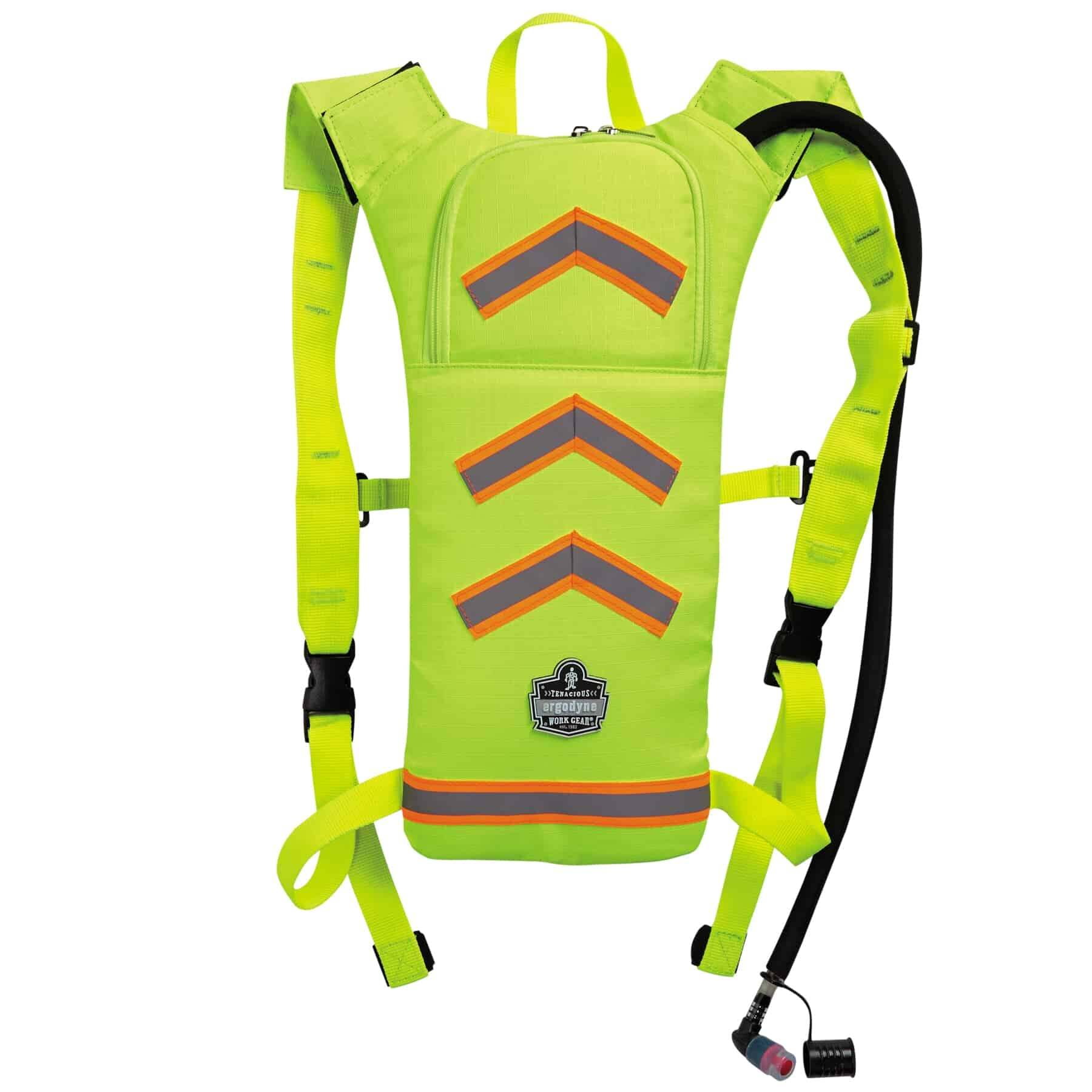 Ergodyne Chill-Its® 5155 Low Profile Hydration Pack, Hi-Vis Lime, 2 ltr ...