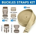 1 inch Buckles Straps Set with 10 Yards Nylon Webbing Strap,10 pcs ...