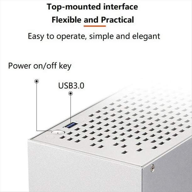 A07 Mini ITX Caja de Computadora Chasis HTPC Caja de Host Caja USB3.0 ...
