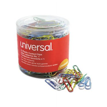 Universal Paper Clips, No. 1, Smooth, Silver, 12PK/Carton -UNV72210CT ...