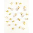 45pcs Gold Tone Alloy Daisy Flower Braid Rings, Y2K Punk Hip Hop Hair ...
