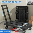 Omorc Foldable Carrying Trolley, 270Kg Load Capacity Portable Foldable ...