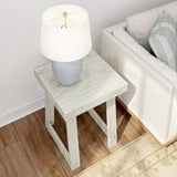 Plank+Beam Classic Square Side Table, Slim Side Table for Living Room ...
