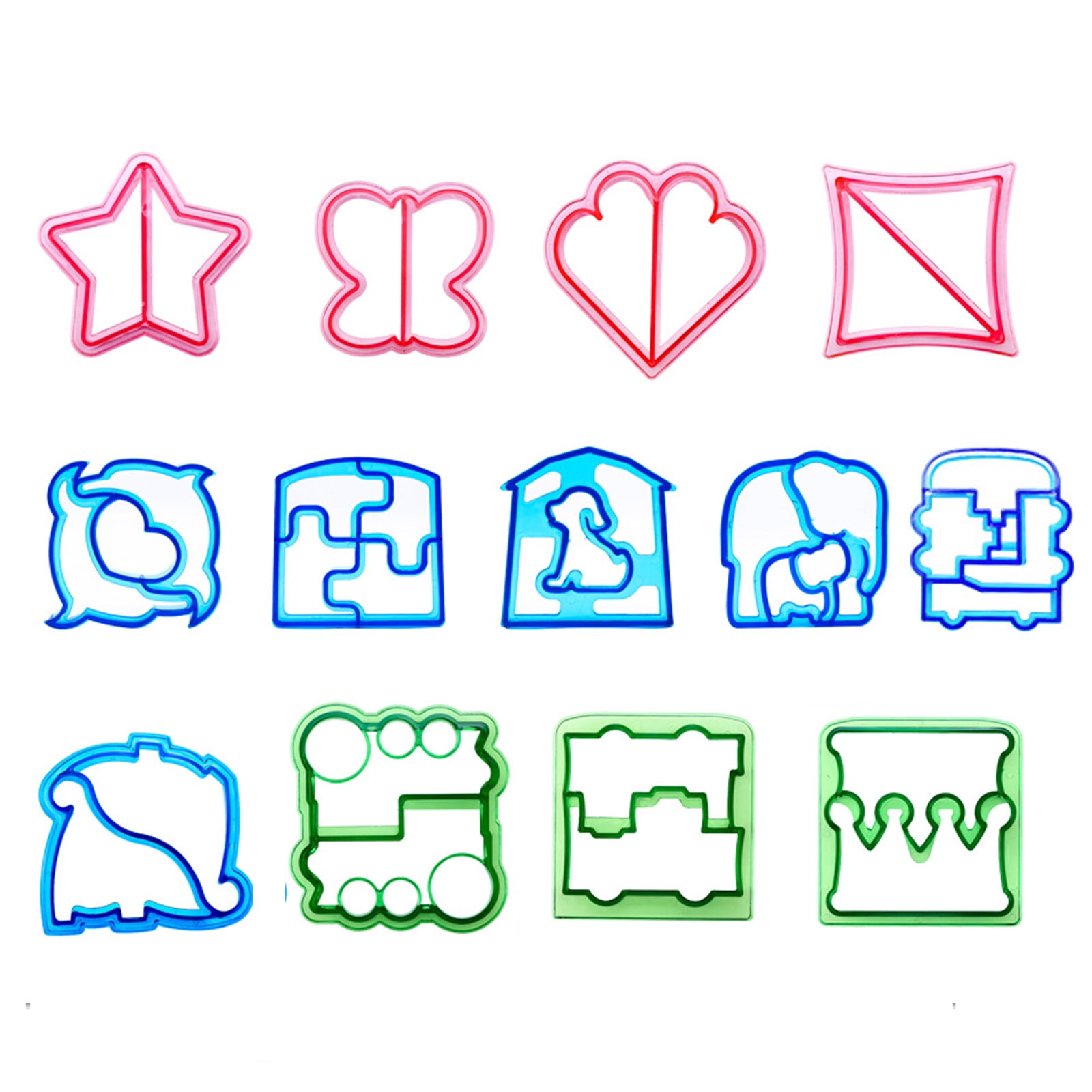 Click here for Lvcheng Colorful Sandwich Cutter Shapes  Assorted... prices