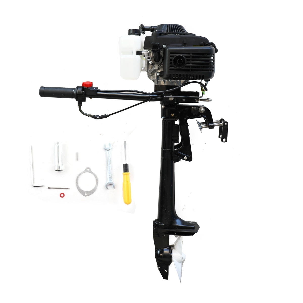ECUTEE 4 Stroke 4 HP Outboard Motor 57CC Boat Engine CDI System Small ...