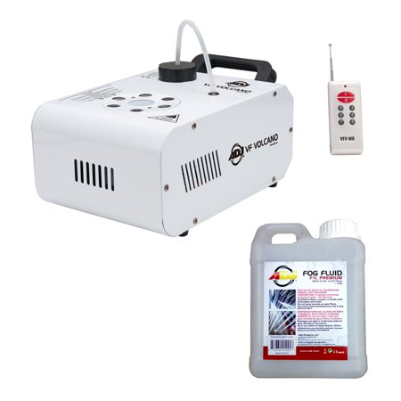 ADJ VF Volcano Fog Machine w/ 6 x 3W RGB LED Lighting w/ Remote & 1L ...