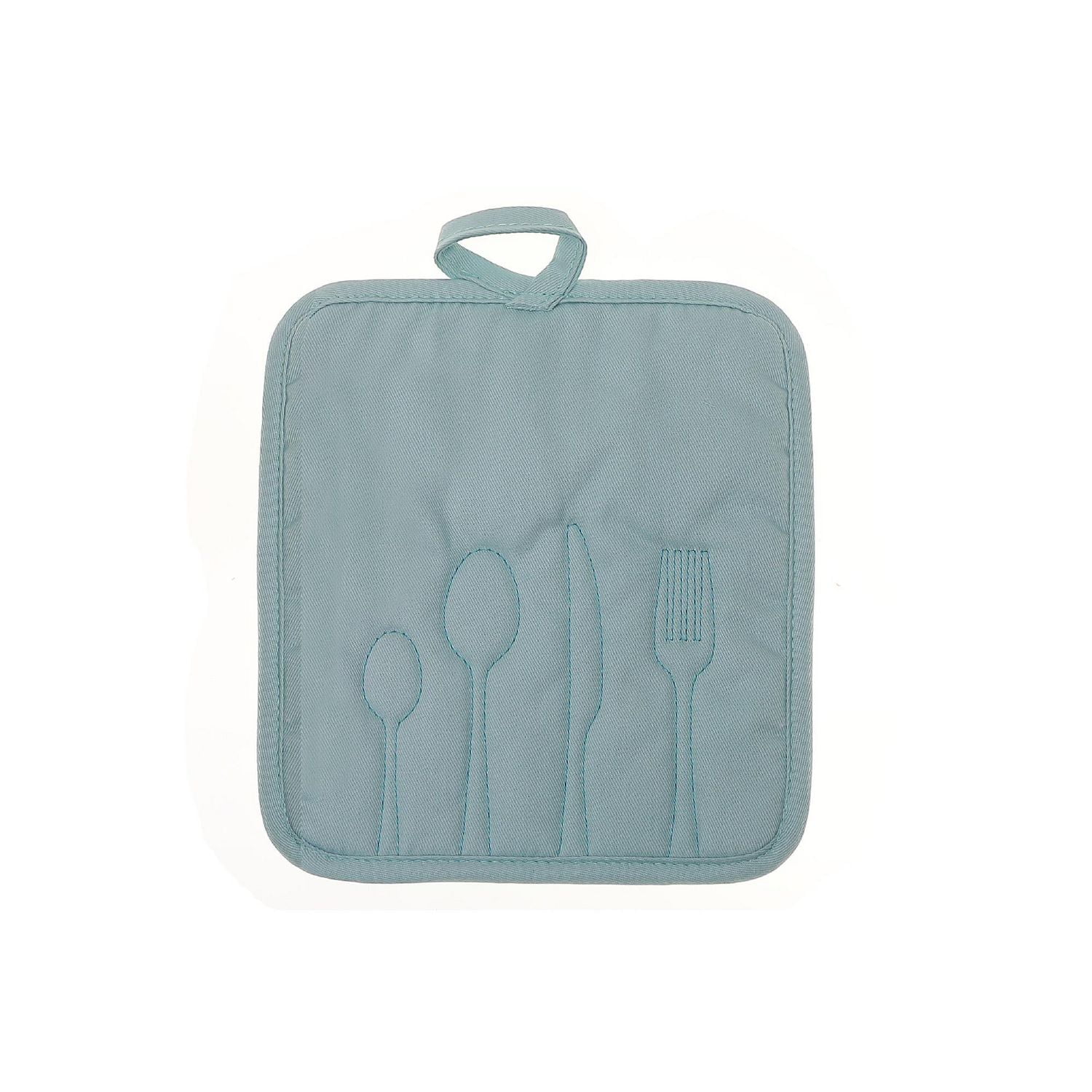 Click here for Ih Casadécor Utensil Front Stitched Pot Holder Blu... prices