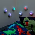 LitezAll 30-Lumen LED Puck Light, Battery Operated Lights with Peel ...
