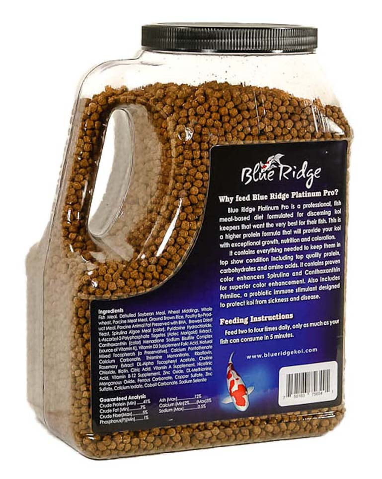Lb Blue Ridge Koi Goldfish Platinum Pro Pond Fish Food Pellets ...