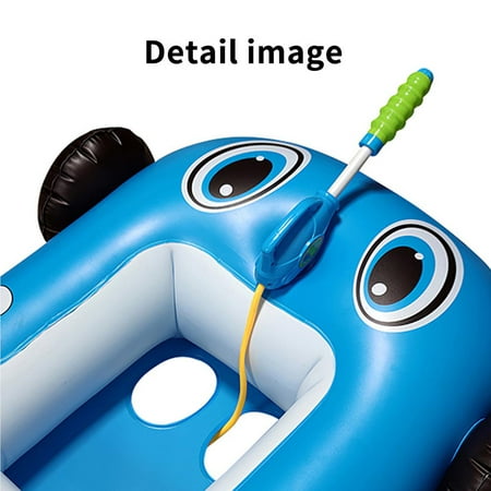 Inflatable Boat For Pool Pool Float For Kids With Built-In Water Gun ...