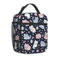 Cute Cat Lunch Bag Reusable Thermal Lunch Box with Handle for Women and ...