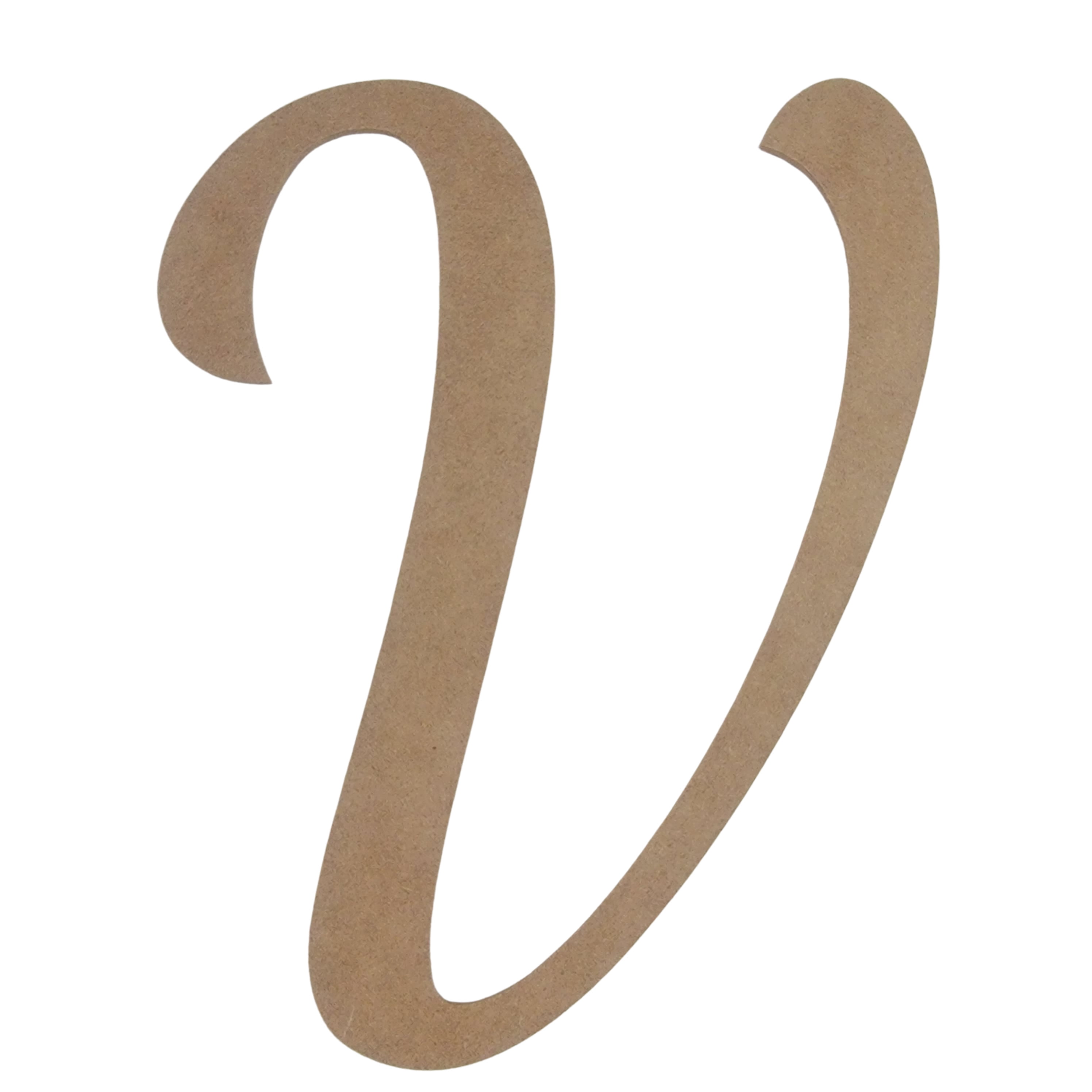 Fancy Cursive Letter V