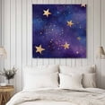 Canvas Print Wall Art Oil Paintings Retro Dream Star on Purple Picture ...