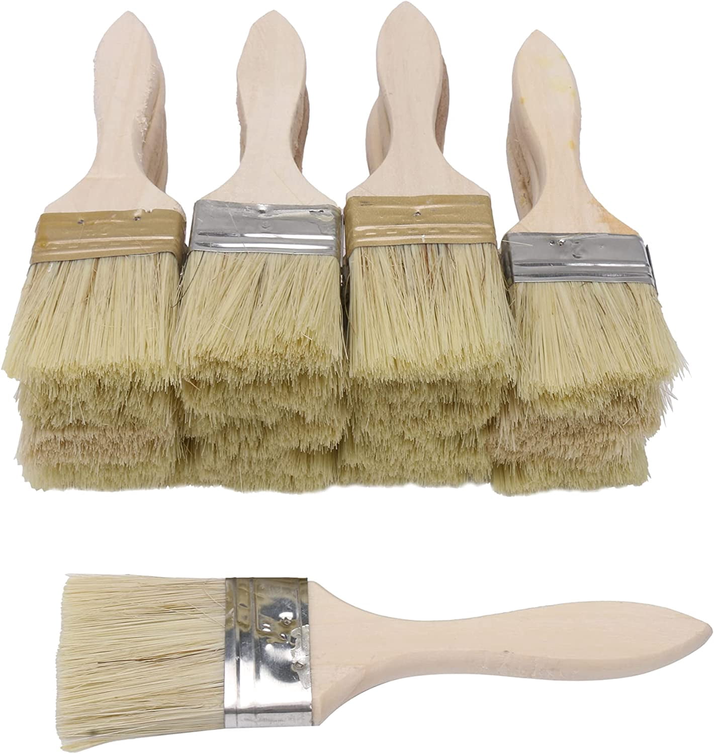20pcs Low Cost Paint Brushes or Brush with Wooden Handle,2" Width for ...