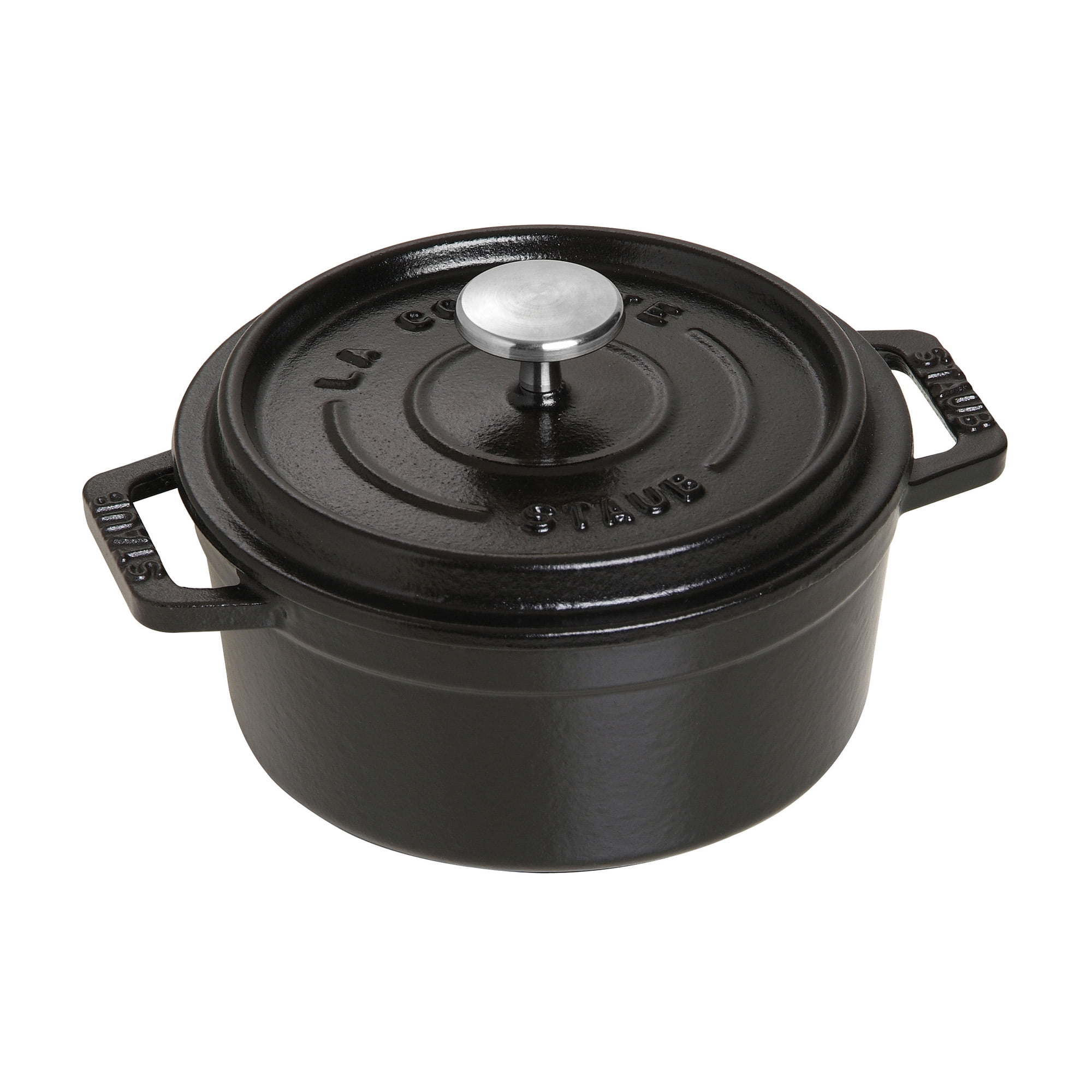 Staub Cast Iron 0.5-qt Round Cocotte - Matte Black - Walmart.com