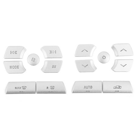 FLAMEEN AC Button Sticker,14Pcs Air Condition Button Cover Trim AC ...