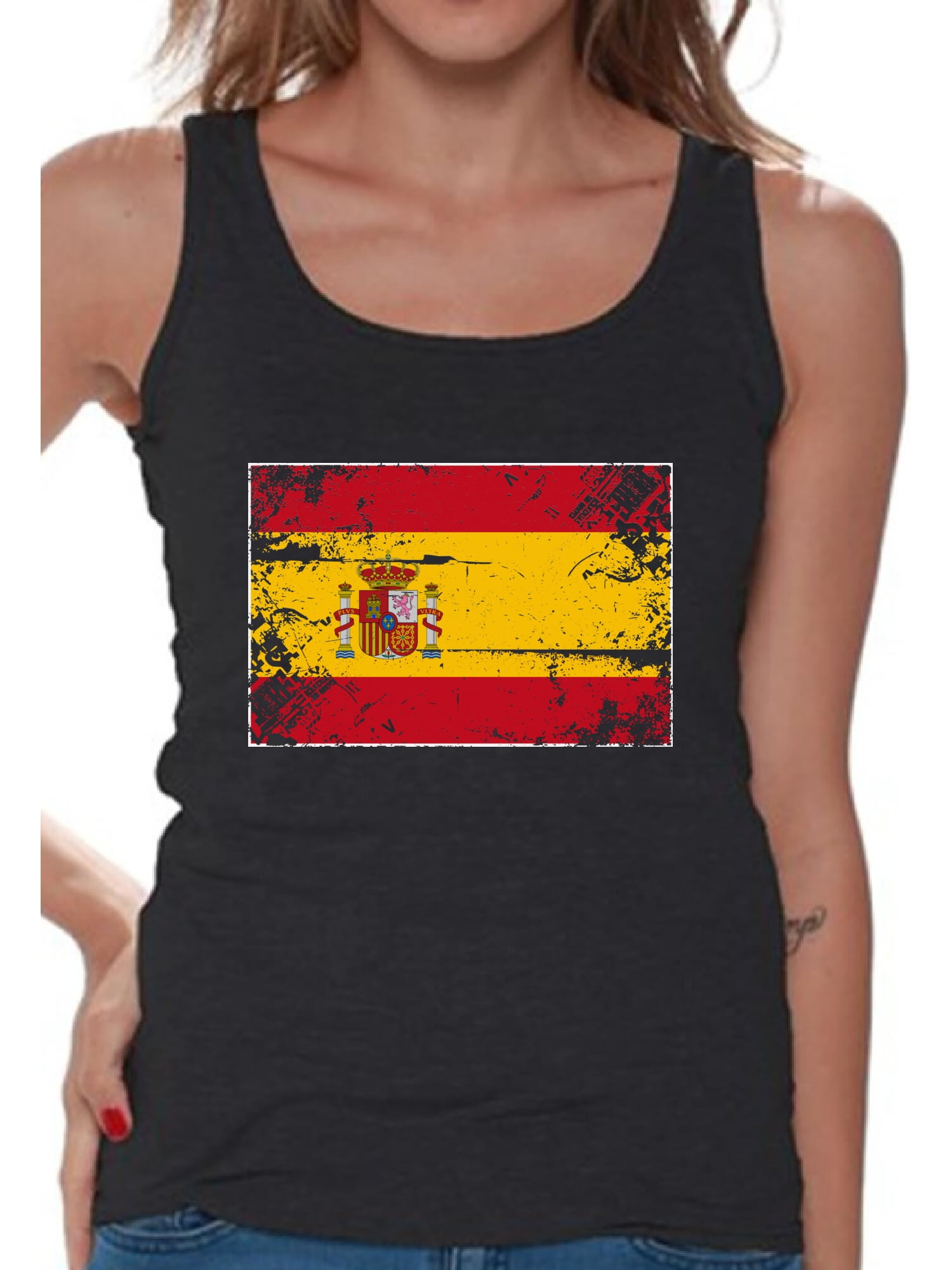 Awkward Styles Spain Flag Tank Top For Women Spanish Tanks Spanish awkward-styles-spain-flag-tank-top-for-women-spanish-tanks-spanish