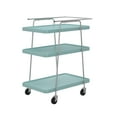 COSCO Stylaire 3 Tier Serving Cart, Teal & Silver - Walmart.com