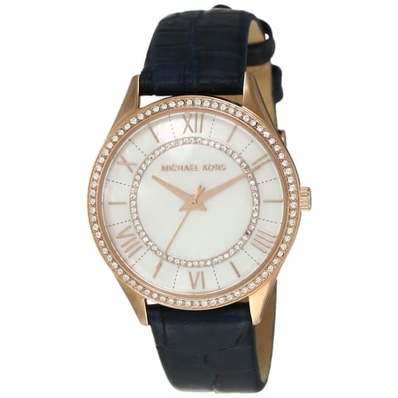Michael Kors Women's 'Lauryn' Quartz Stainless Steel and Leather Watch ...