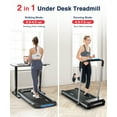 Redliro Compact Exercise Equipment, 2.25HP Folding Treadmill Under Desk ...