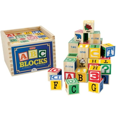 Spark. Create. Imagine. 30-Piece Real Wood Alphabet Blocks - Walmart.com