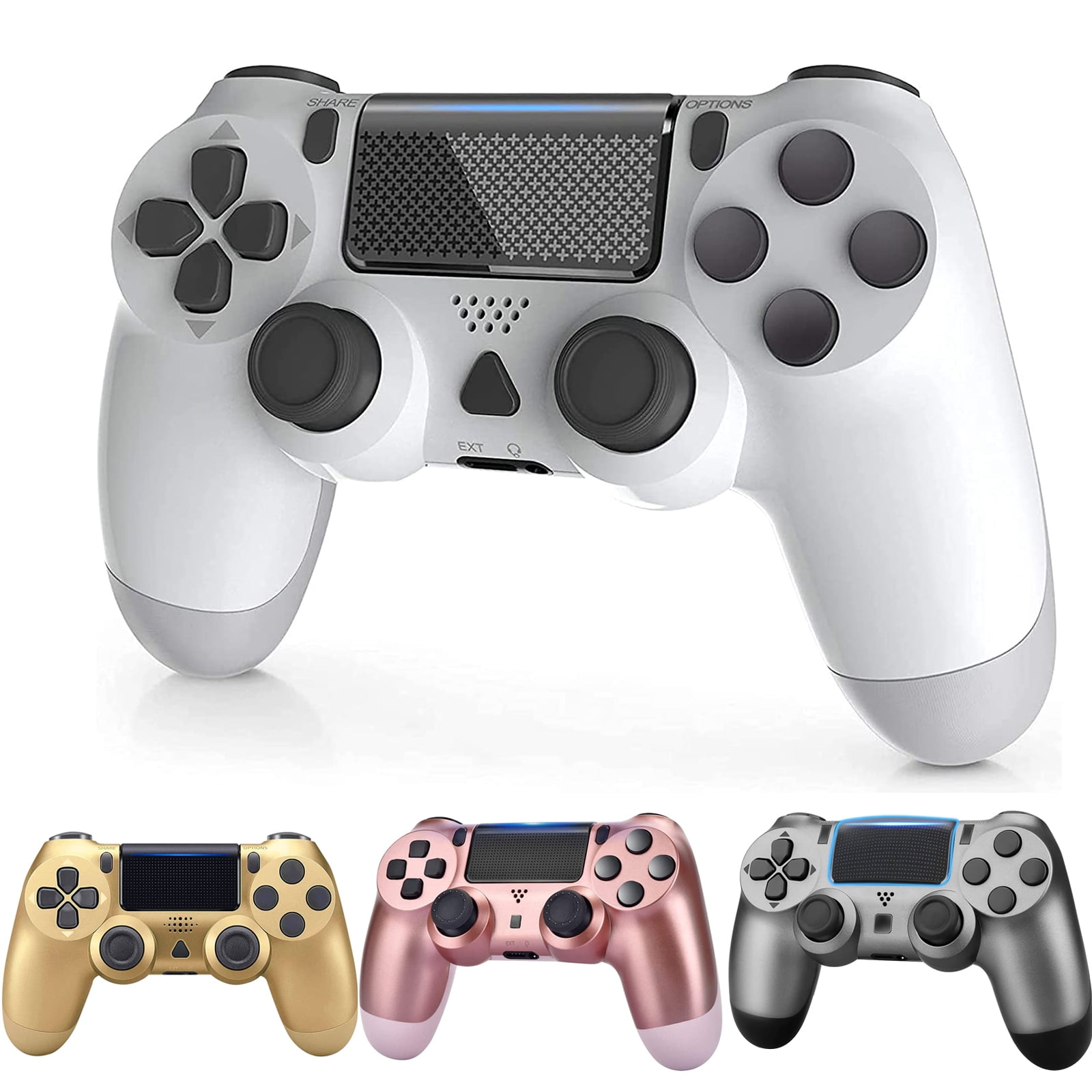 Wireless Controller Dual Vibration Game Joystick Controller for PS4 ...