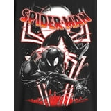 Spider-Man, Men's & Big Men's Graphic Crew Neck T-Shirt, Black Suit ...