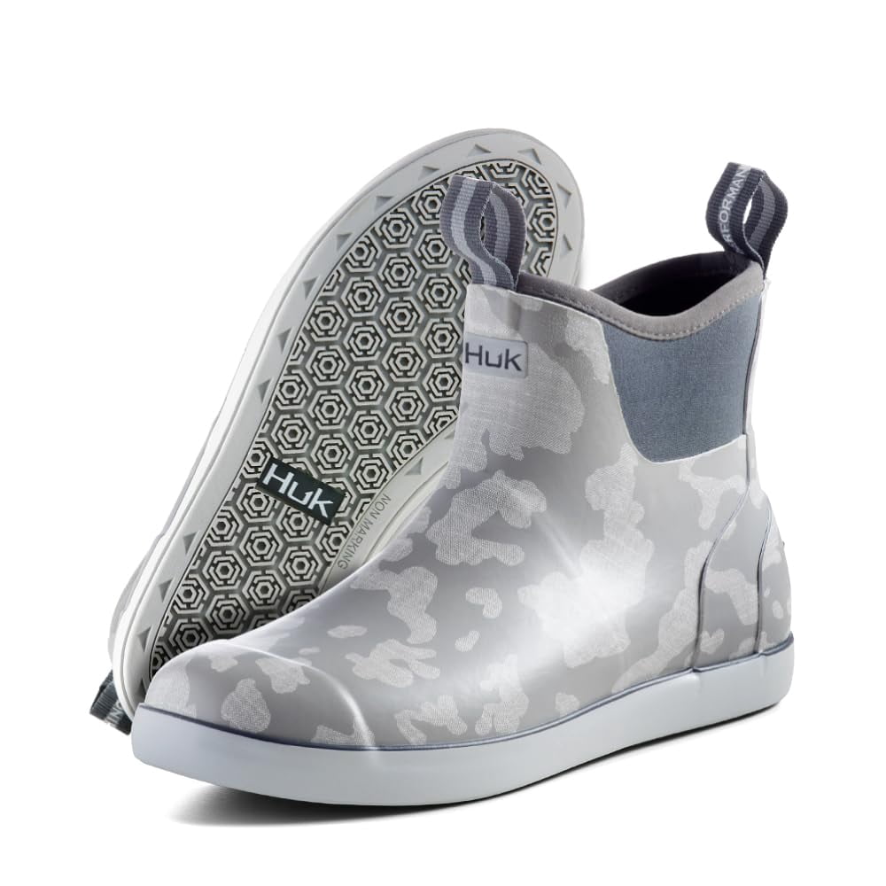 Botas de lluvia Fishing & Deck HUK Rogue Wave para hombre, color gris ...