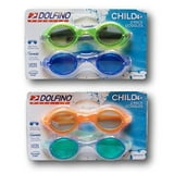 Dolfino Premier 2 pack Child Swim Goggle, Orange - Walmart.com