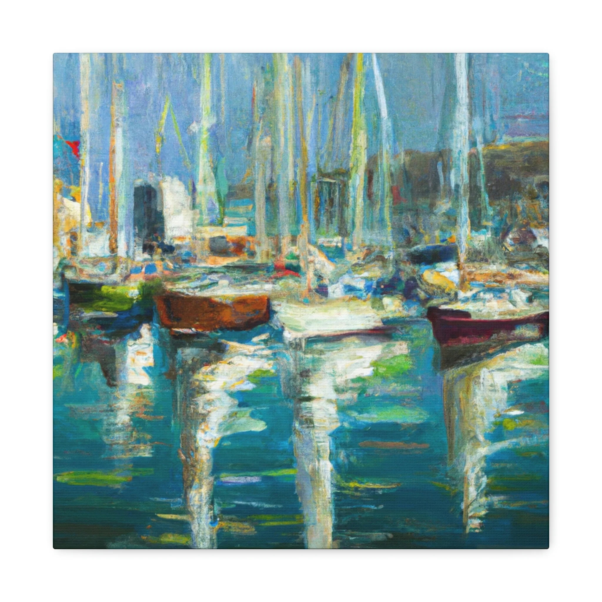 Marina by Moonlight - Canvas - Walmart.com