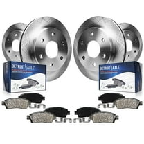Detroit Axle - Front Rear Drilled & Slotted Rotors Ceramic Brake Pads ...