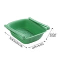 6.6" Colander Basket, Small Plastic Strainer with Clip-On Handle ...