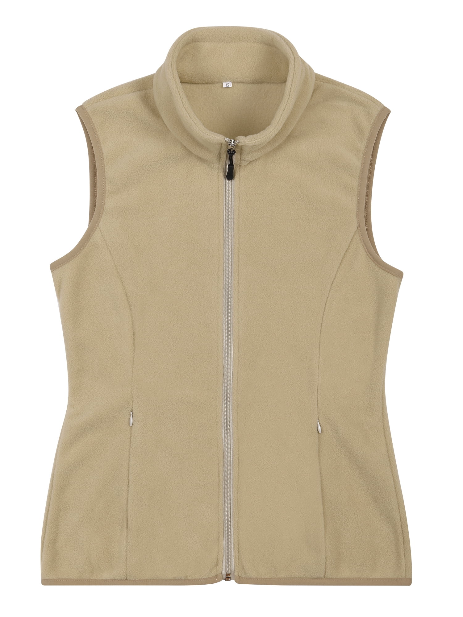 FOCUSSEXY Polar Fleece Vest Women Vests Outerwear Warm Zip Up ...