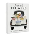 Fresh Flowers Picked Daily Canvas Wall Art, design by Lettered and ...