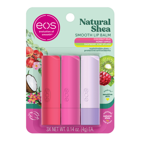eos Super Balm, Unscented Hydrating Lip Treatment, Variety Pack, 24 ...