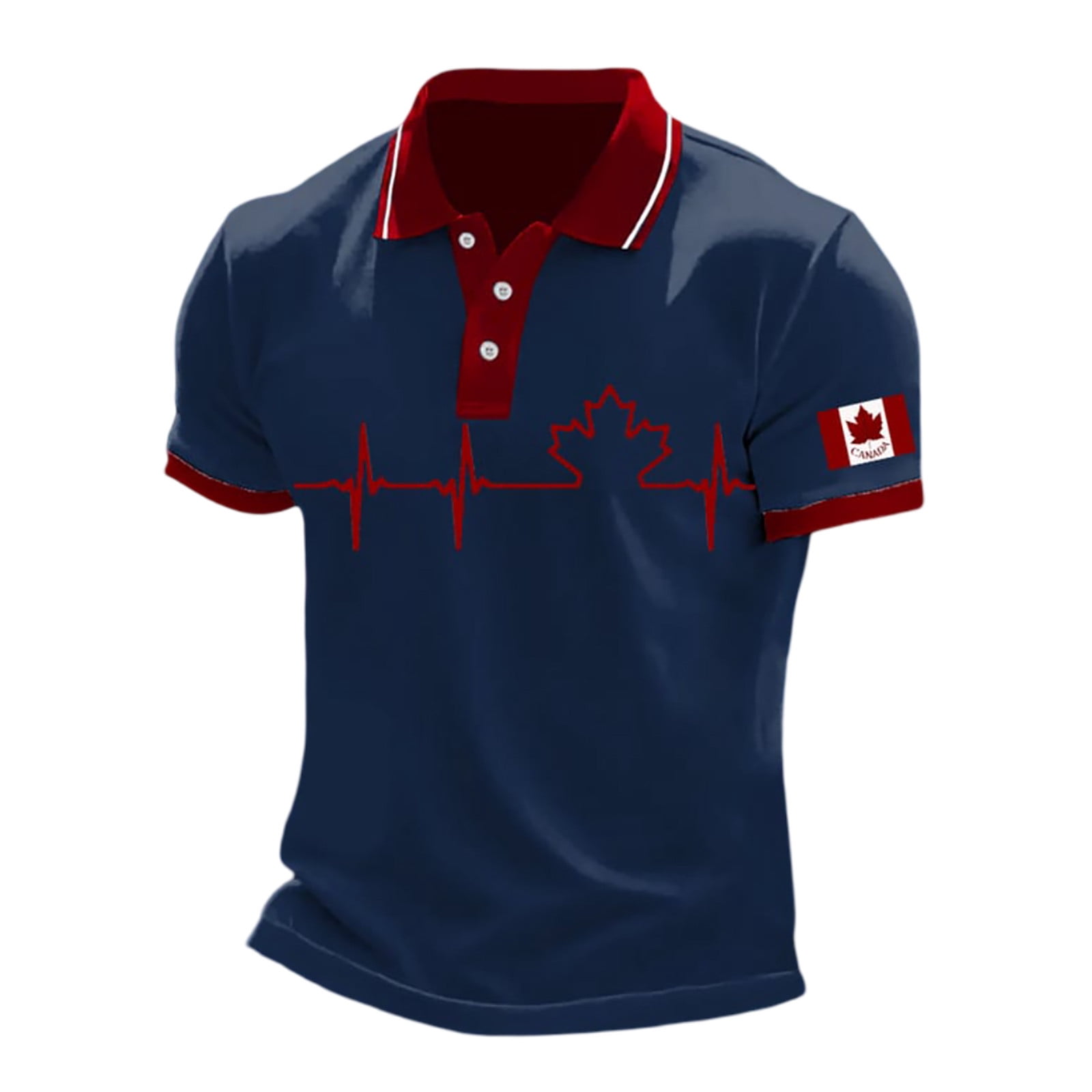 Click here for Chengzi Adult Mens Polo Shirts Short Sleeve Button... prices