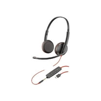 Plantronics BlackWire C3220 Durable USB-A Headset with Wired Computer ...