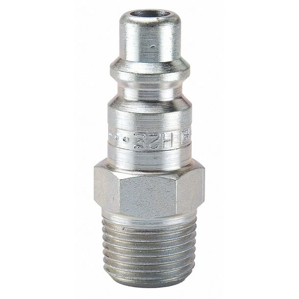 Parker Quick Connect,Plug,1/4" Body,3/8"-18 H2C-E - Walmart.com