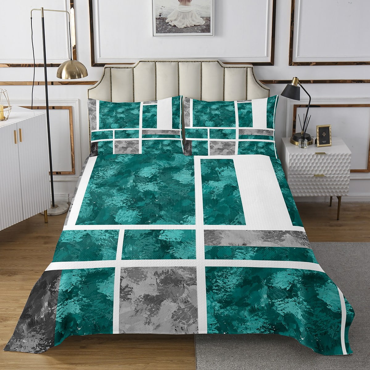 Click here for Erosebridal Abstract Sqare Quilt Sets For Queen Si... prices