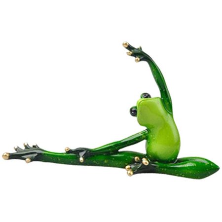 3D Creative Decorations Frog Figurines,Cute & Funny Frogs Yoga Statues ...